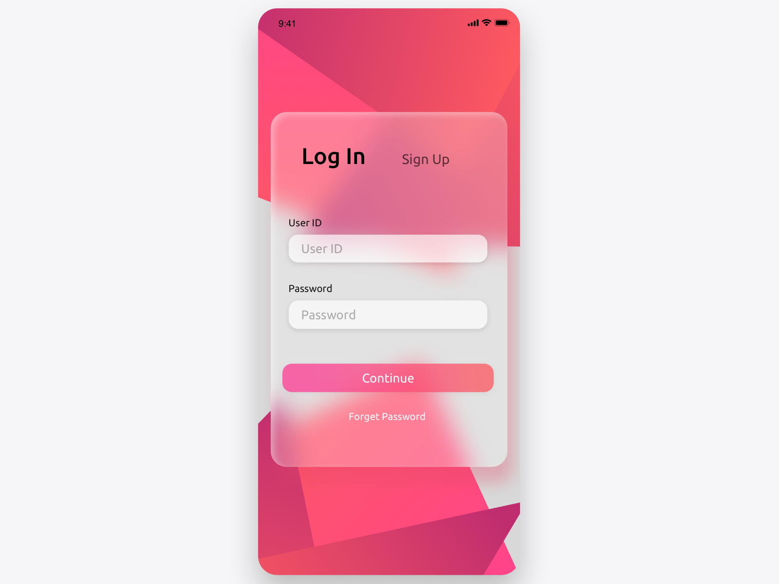 Log In by susmita biswas on Dribbble