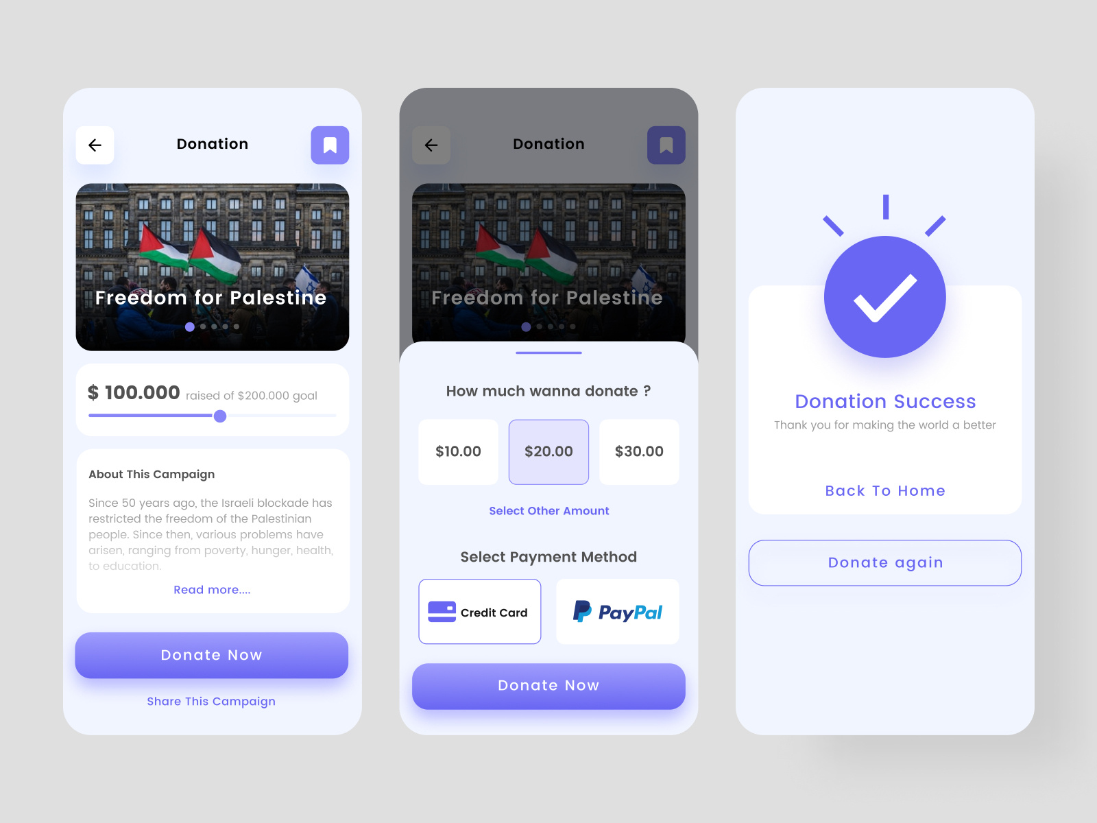 Daily UI #2 - Checkout Donation Page by Hafizdzaki Mcd | UI Designer on ...