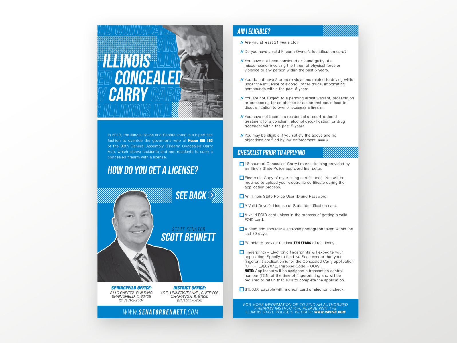 Illinois Concealed Carry Information Handout by Spencer McGowan on Dribbble