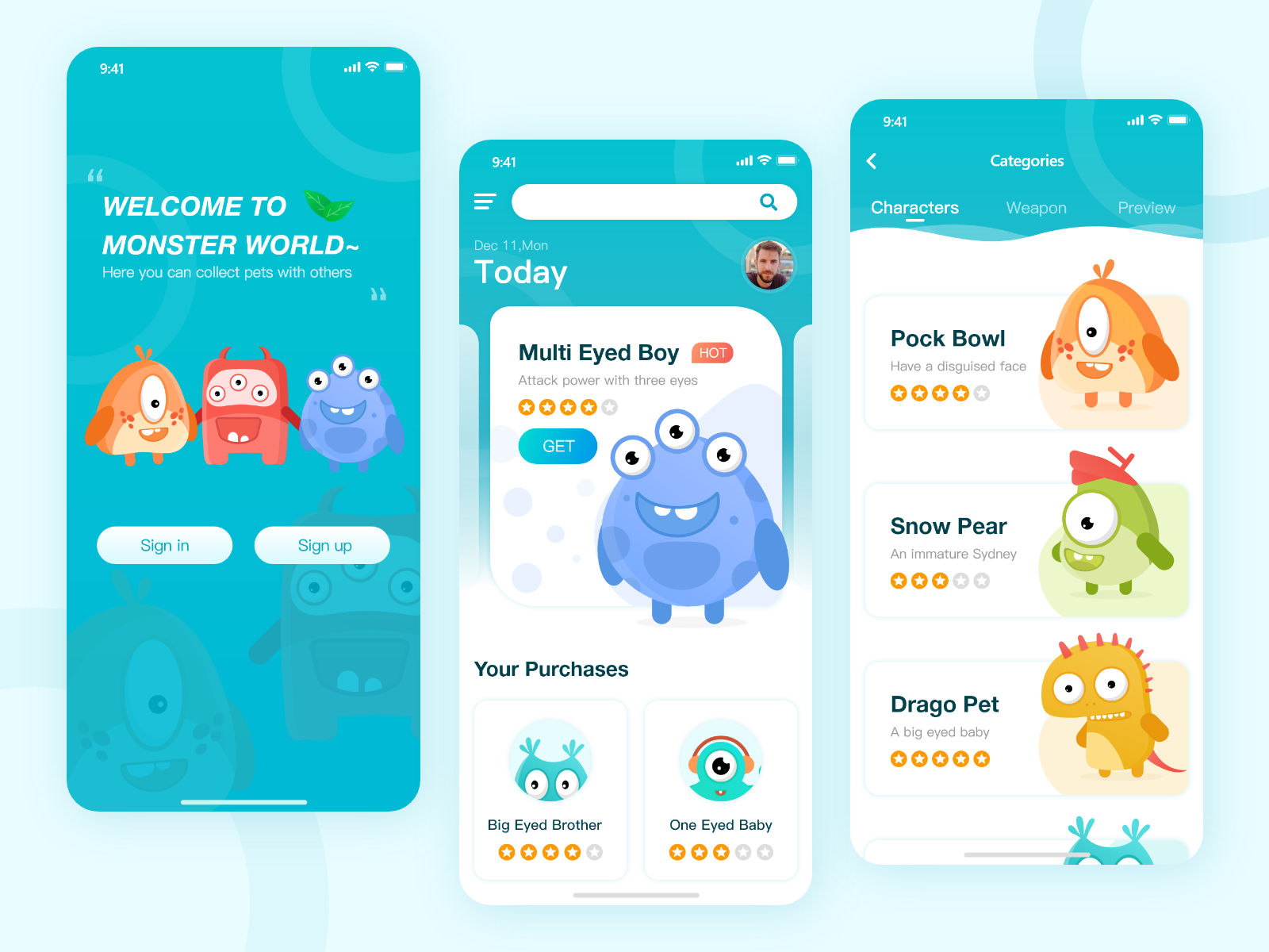 Monster school by SS-Liu on Dribbble