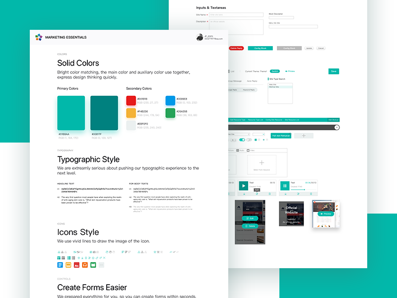Marketing Essentials Ui Kit by Jr_zoro on Dribbble