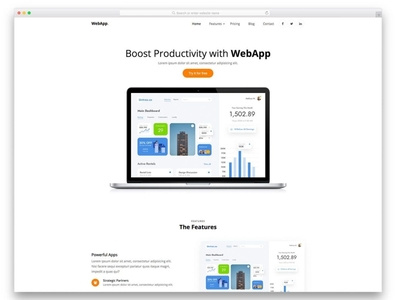 Webapp - Boost your productivity by rifkynaufalf on Dribbble