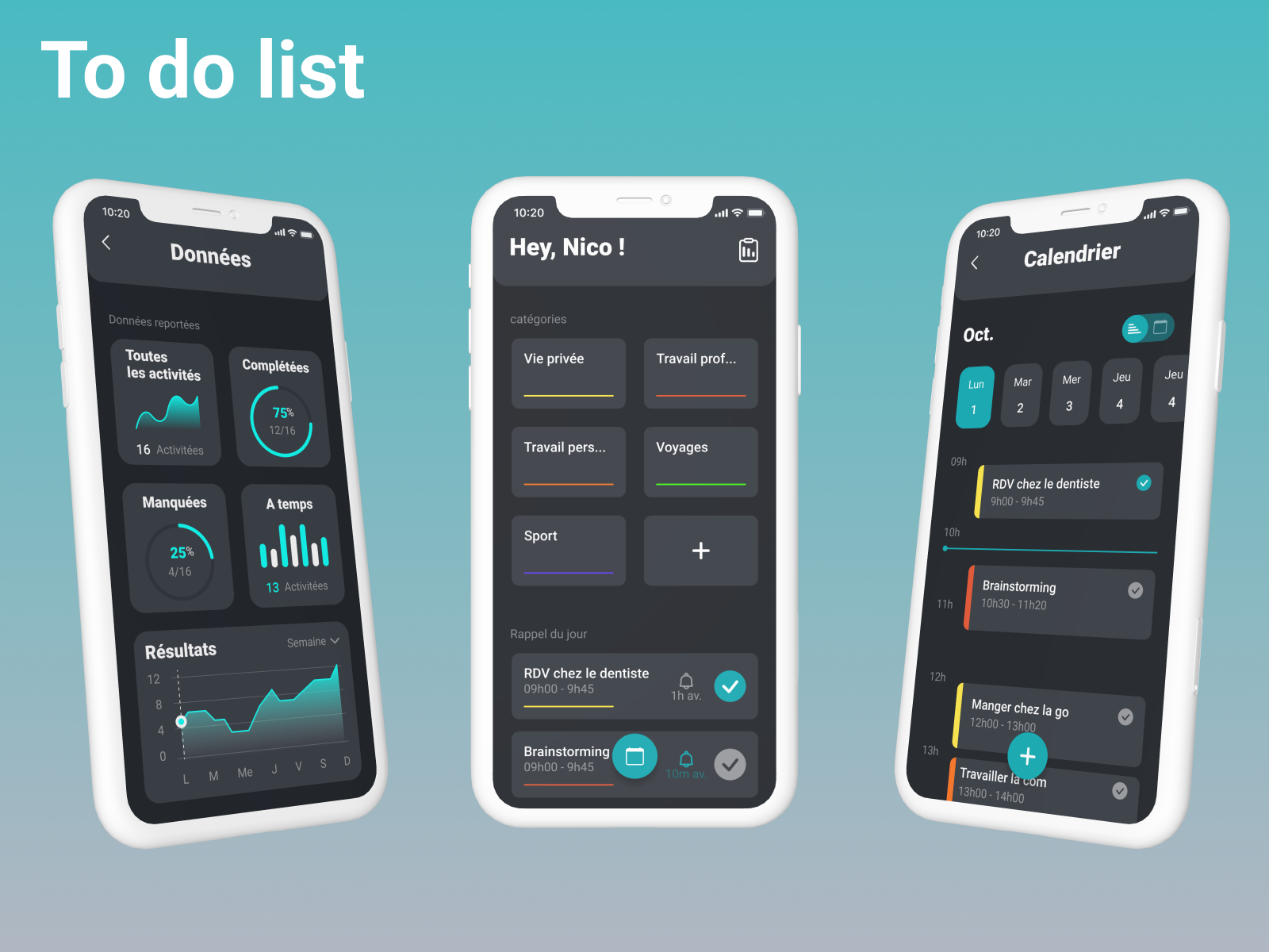 mobile app to do list by Nico on Dribbble