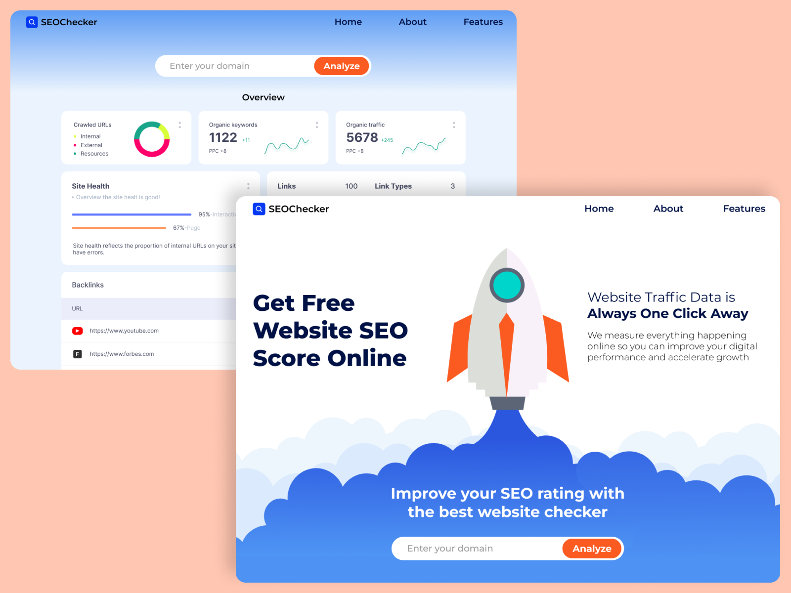 SEO Checker UI by Pusti Sheth on Dribbble
