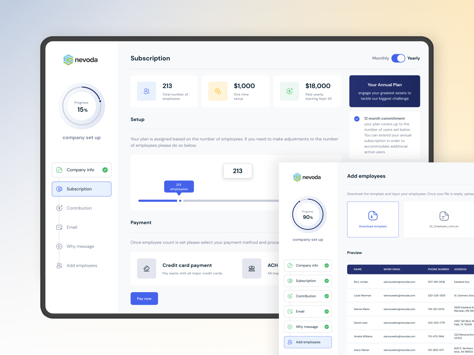 B2B company account setup • web platform by Andreea Stoica for Linnify ...
