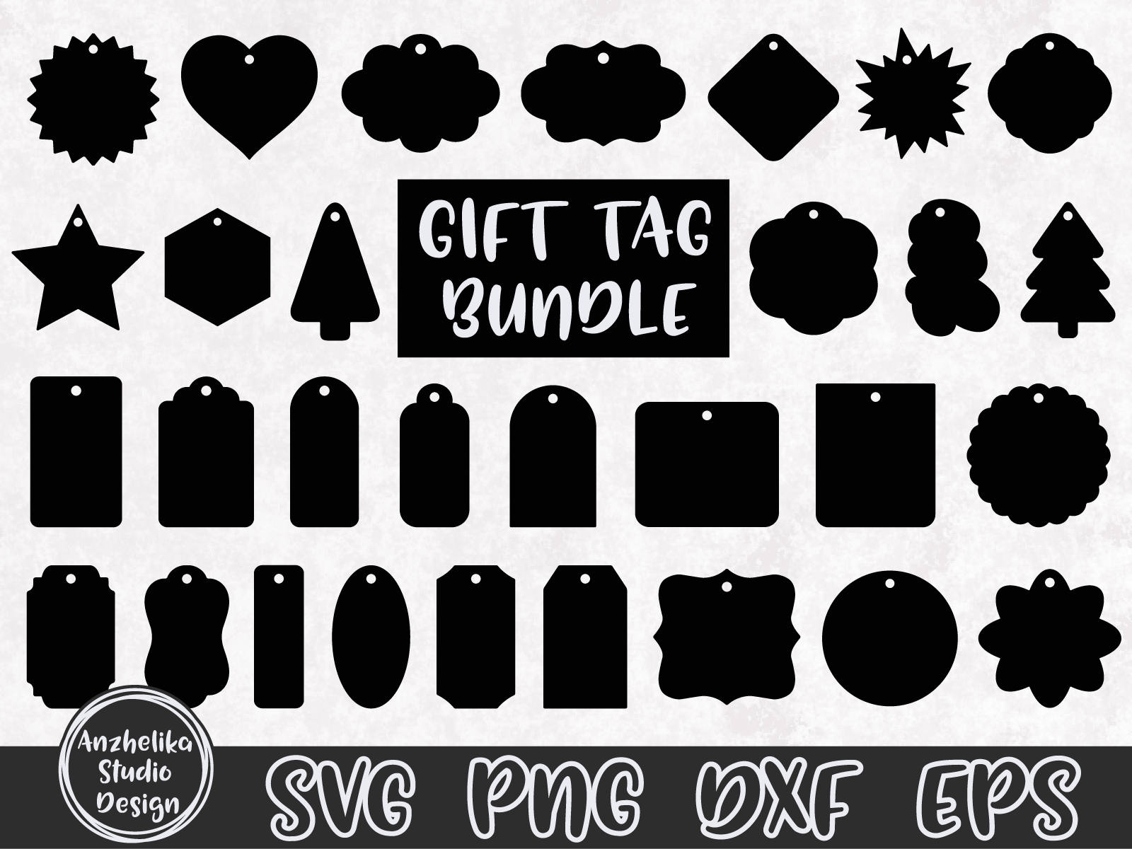 Gift Tag Bundle, Label Svg by Anzhelika Kalashnikova on Dribbble