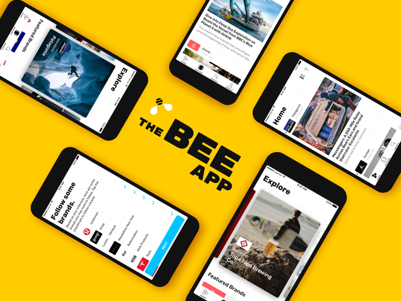 The Bee App by Lucas McGartland on Dribbble