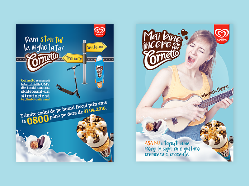Cornetto Key Visuals by Vlad Petrescu on Dribbble