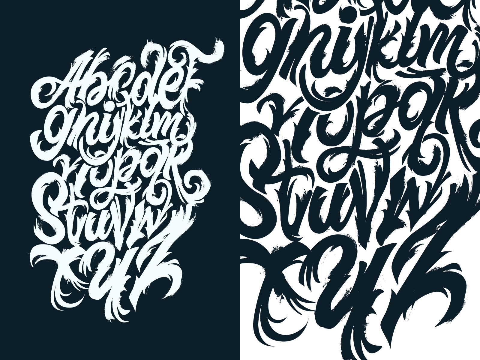 Alphabet Poster by Tejas Dhawade on Dribbble