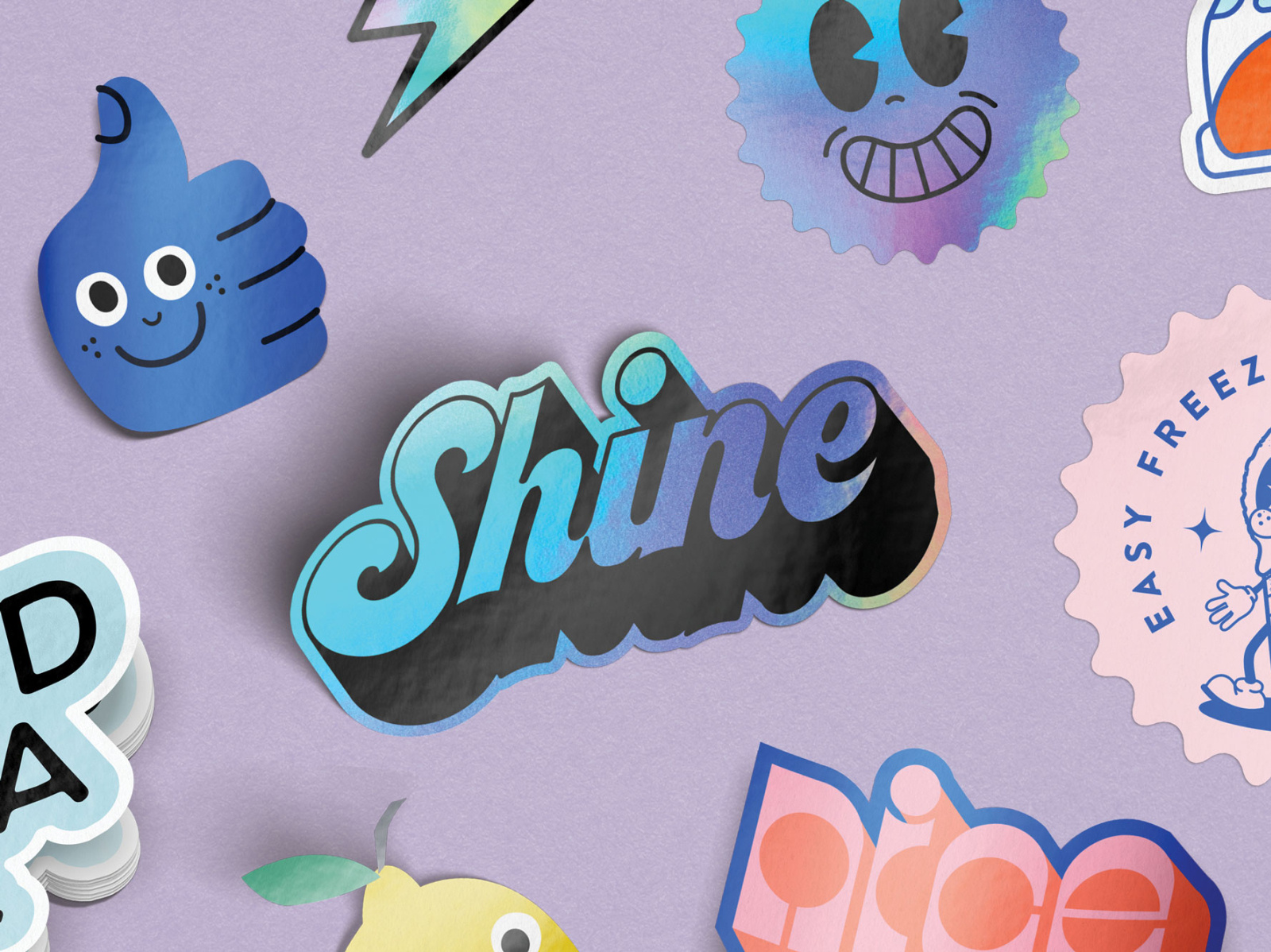 Custom Shape Sticker mockup by mockstar on Dribbble