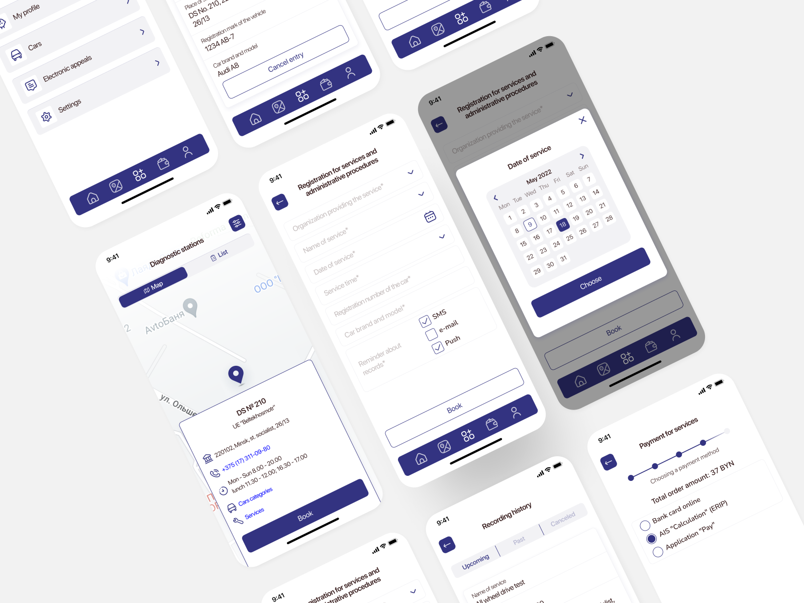 Vehicle technical inspection mobile application design by ExtBel on Dribbble