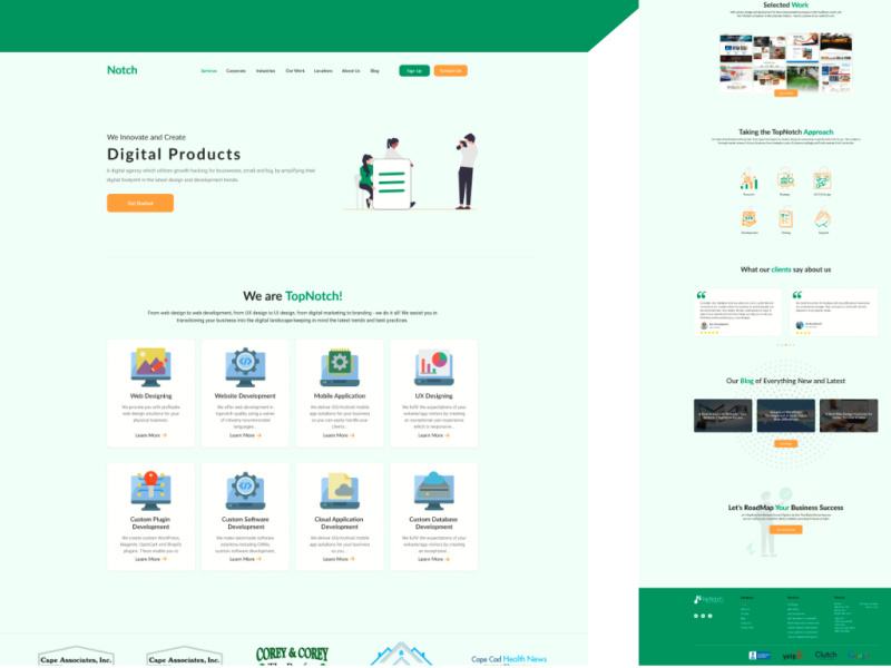 Digital Agency Web Design by Naqshab on Dribbble