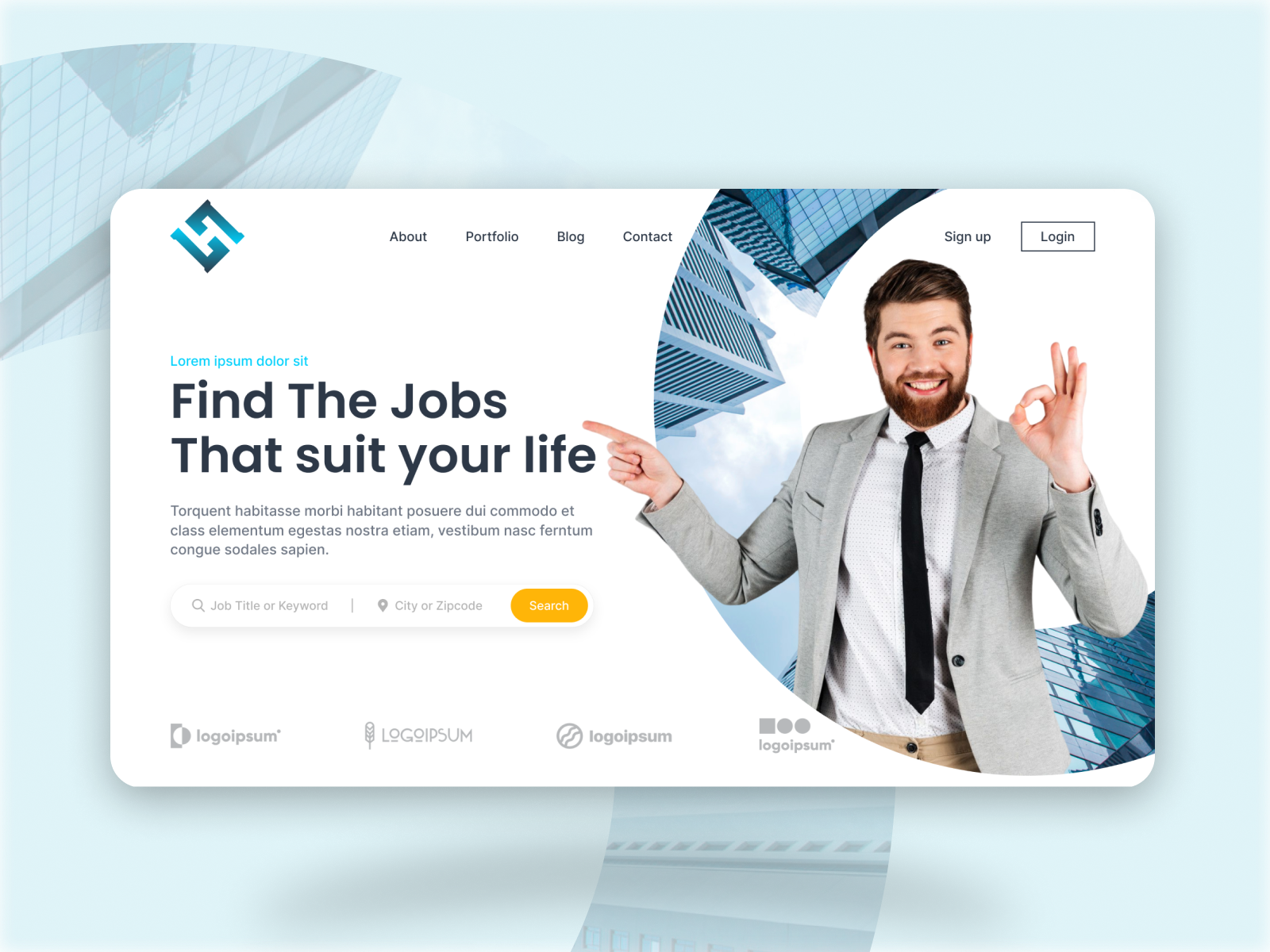 Job Portal website design by Abir on Dribbble