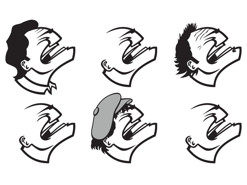 Springsteen Faces by Tom Szorady on Dribbble