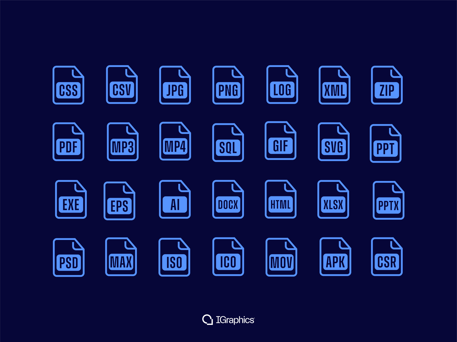 Files Icon Set by IGraphics on Dribbble