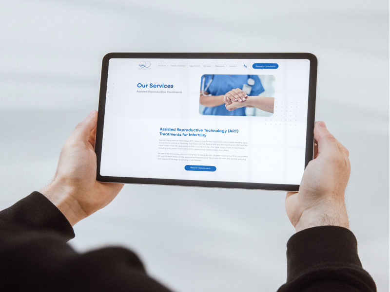 RMA Long Island IVF Branding & Redesign by Hudson Fusion on Dribbble