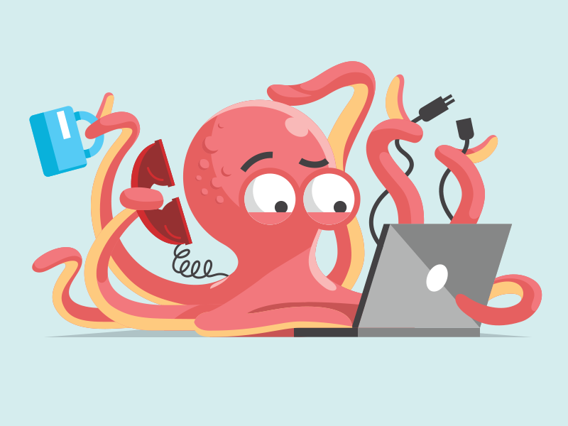 Multitasking by Daniel Gill on Dribbble