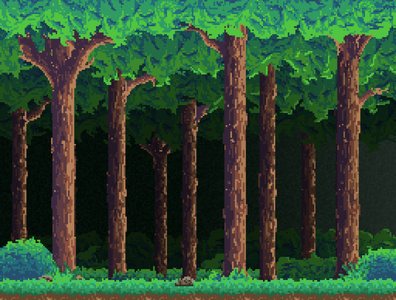 Wood Pixel Art
