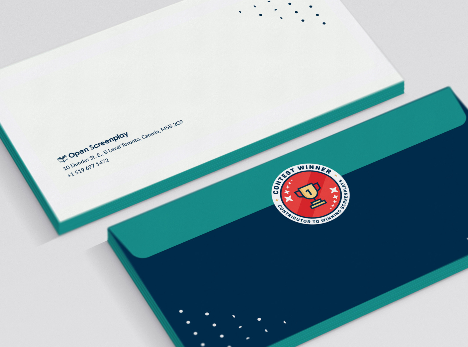 Envelopes for Open Screenplay by Melissa Anne Morgan on Dribbble