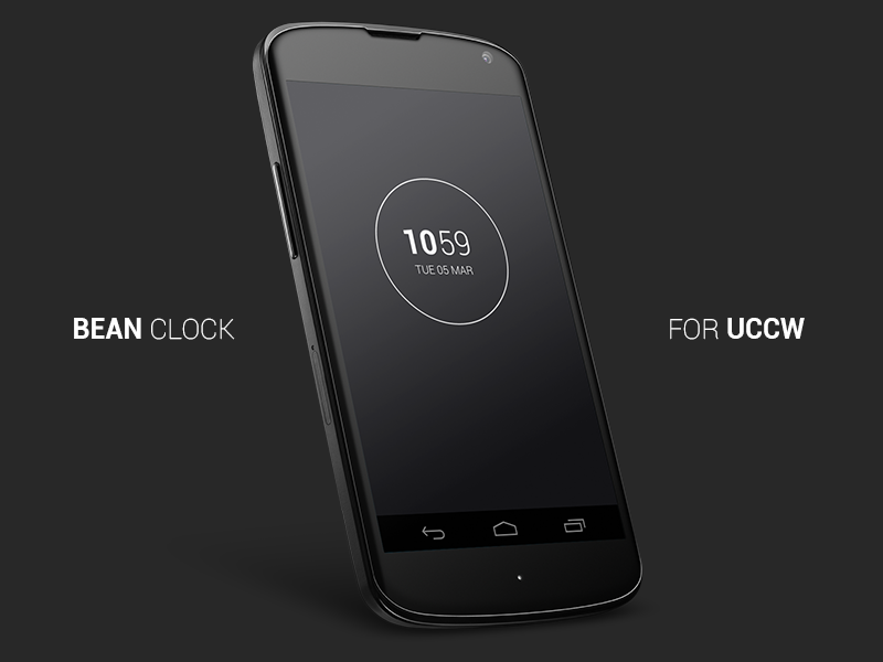 Bean Clock by Nikolai Prettner on Dribbble