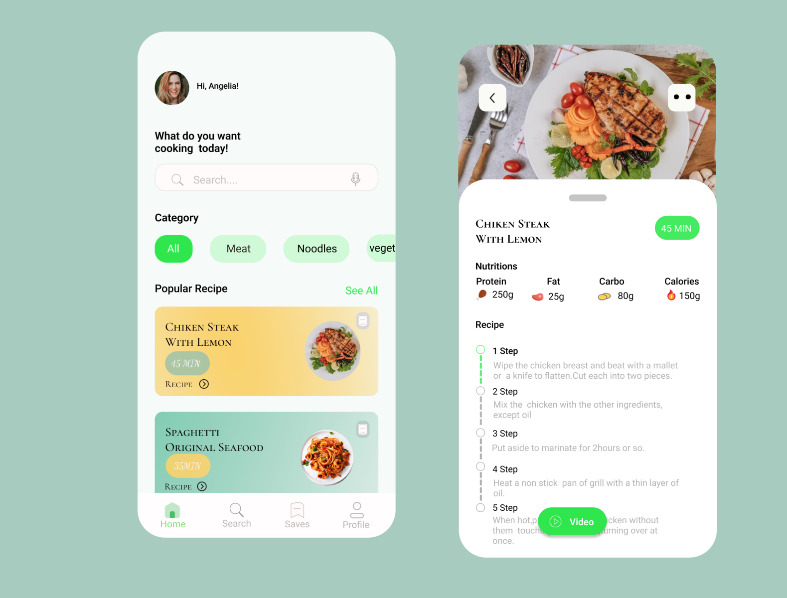 Food App by GIFTED DESIGNS on Dribbble