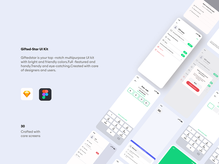 UI KITS by GIFTED DESIGNS on Dribbble