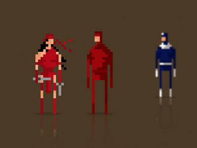 8-bit Daredevil by Capdeville13 on Dribbble