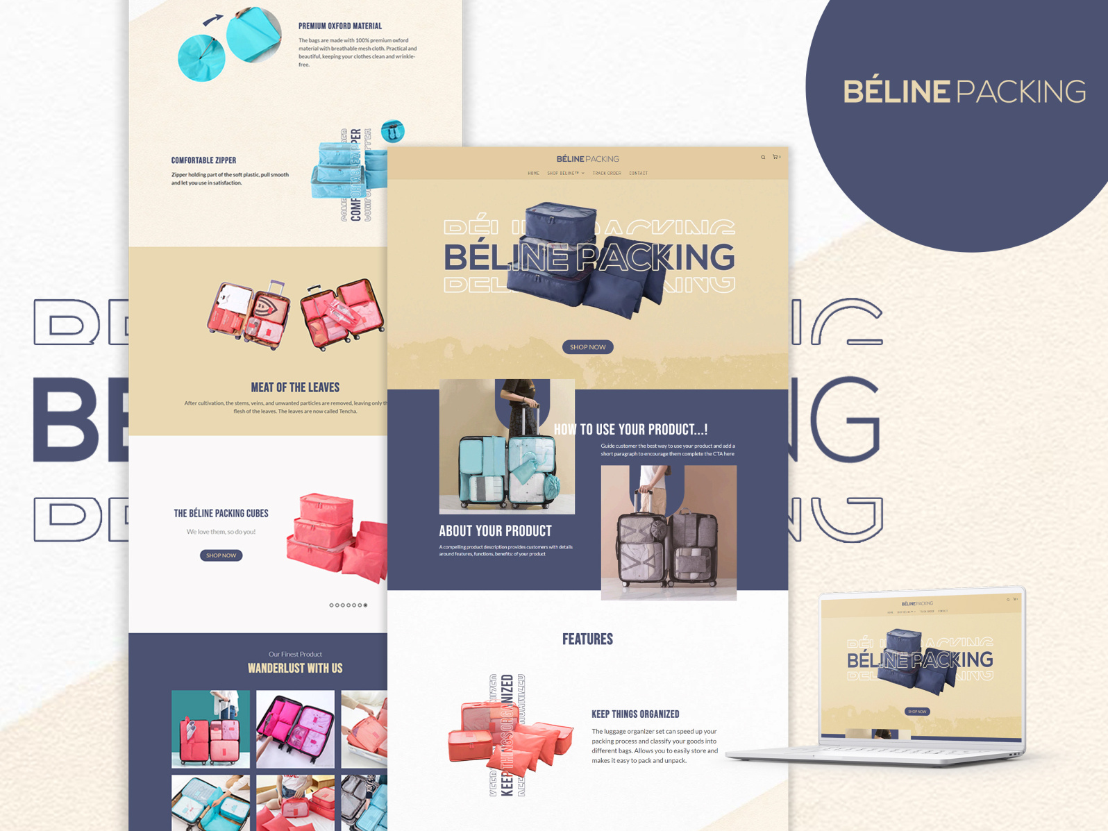 Shopify Bag Packing Landing Page by Waqar Ahmed on Dribbble
