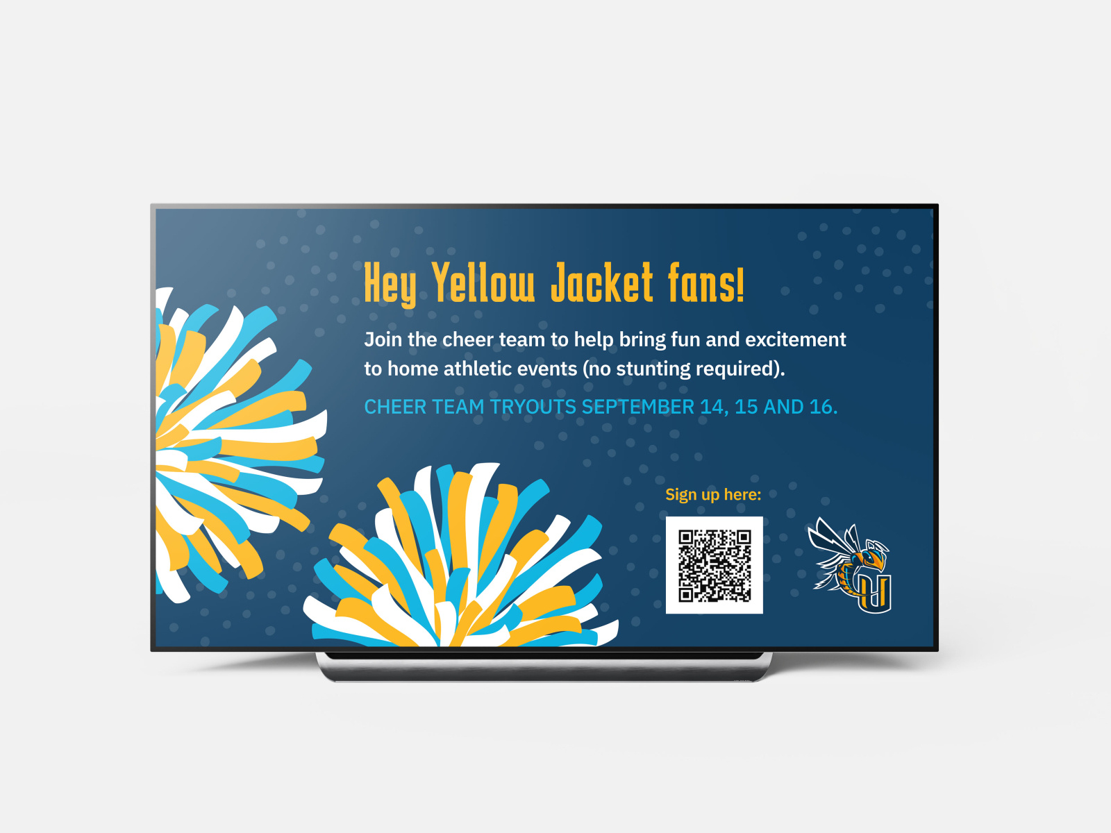 Cheer Team Ad by Sarah Grover on Dribbble