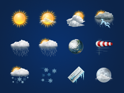 Meteo Icons by Artsiom Grlmc Hlushchenia on Dribbble