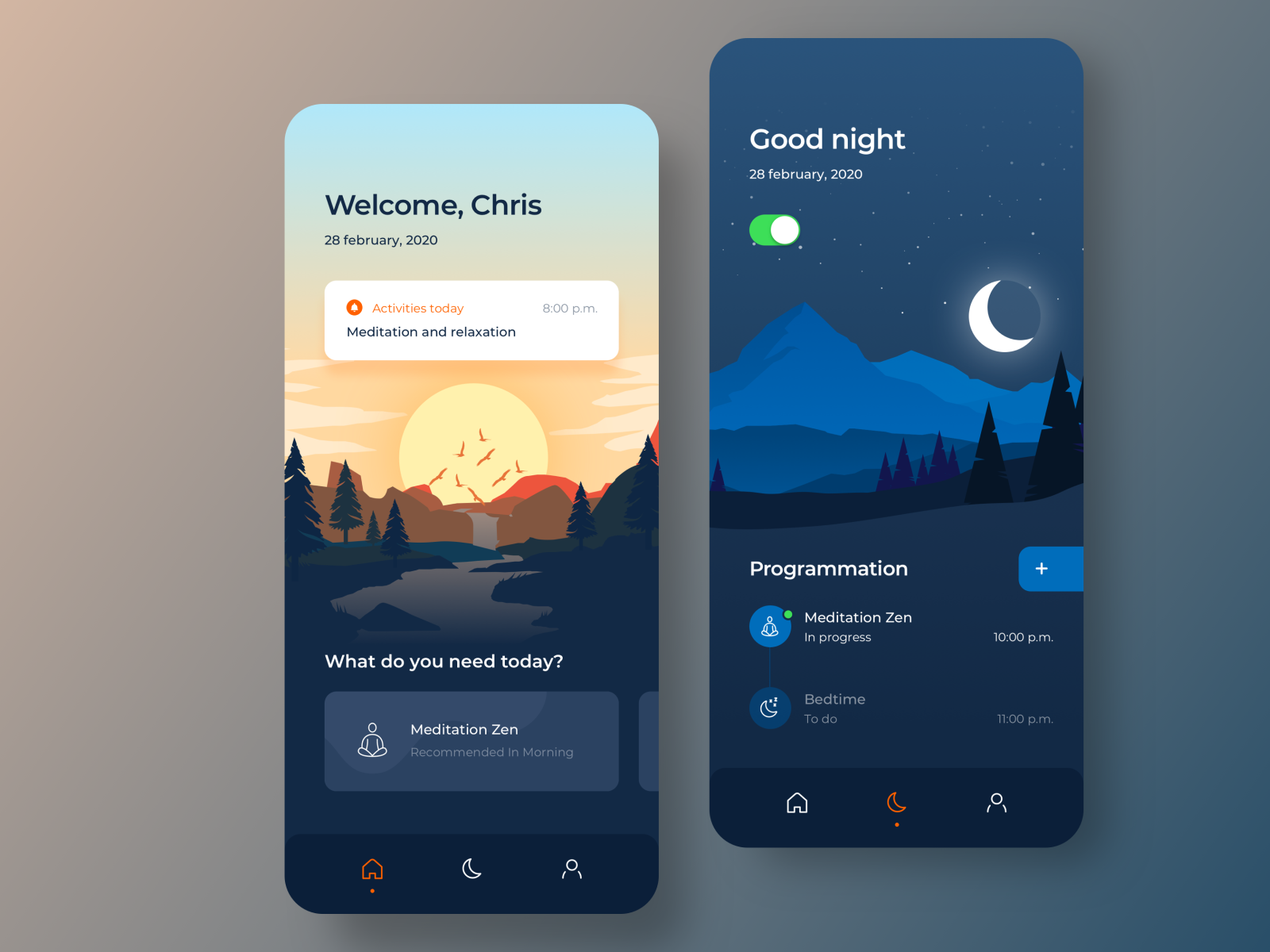 Mindfulness App Concept by M.DIDIN HAWARI on Dribbble