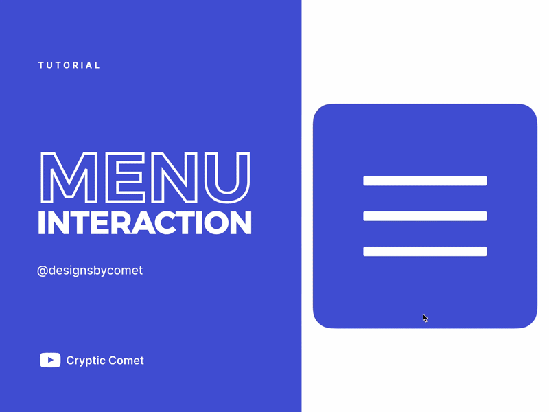 Classic Menu Interaction by Vigneshwar S on Dribbble