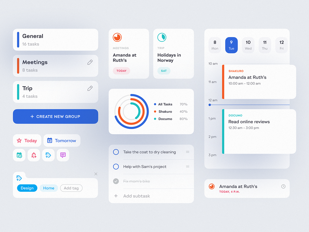 To-Do List App UI by Shakuro on Dribbble