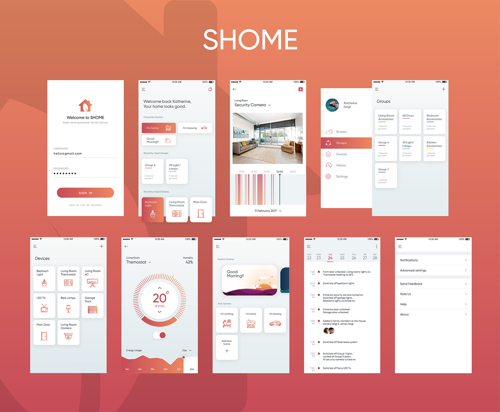 Shome All Screens by Kultar Singh on Dribbble
