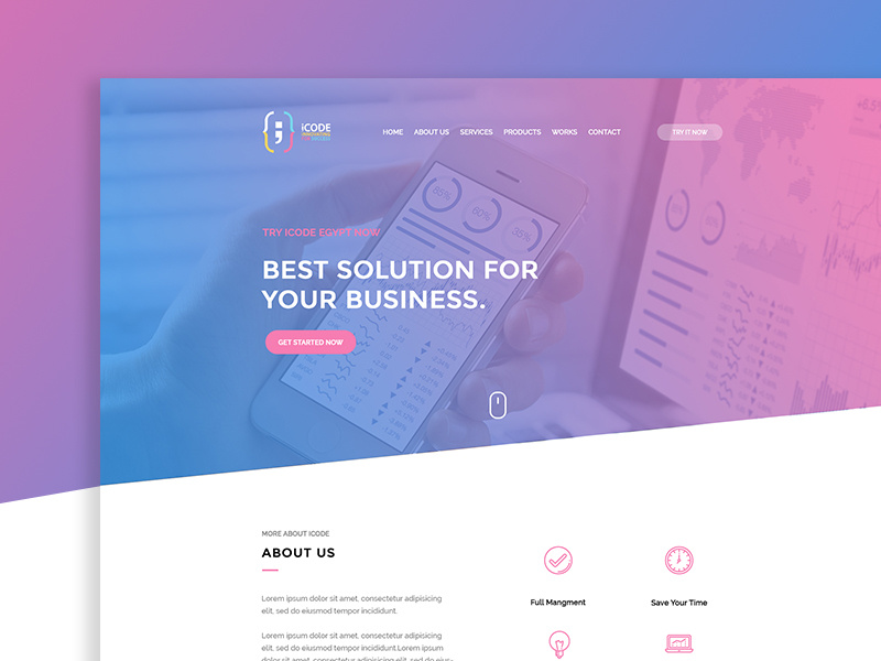 Icode Company For Systems development by this is (WAHBA) on Dribbble
