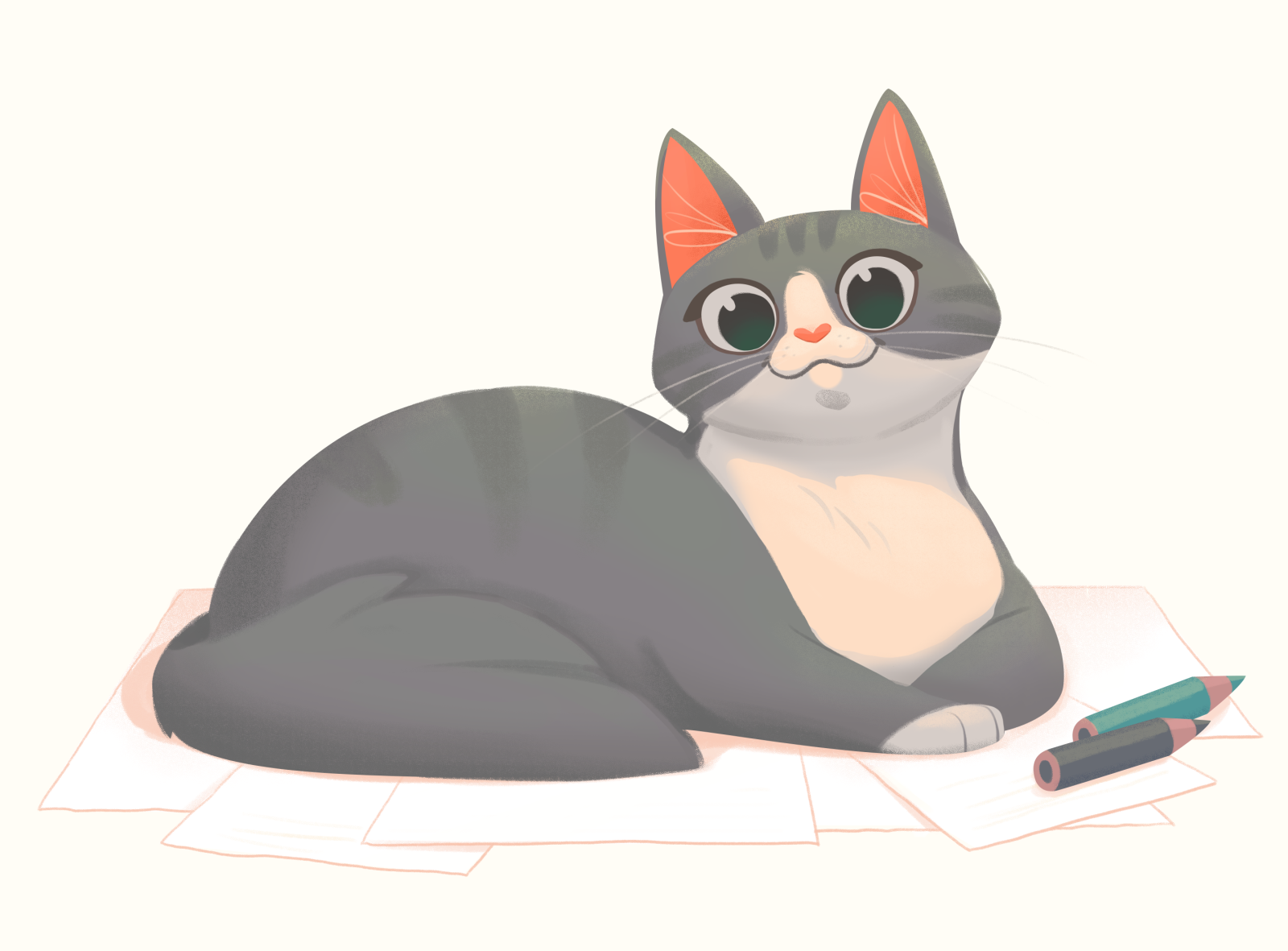 cat by Volkosanya on Dribbble