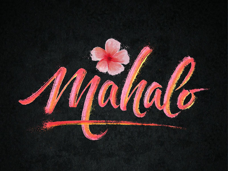 Mahalo - Inktober by Ray Mawst on Dribbble