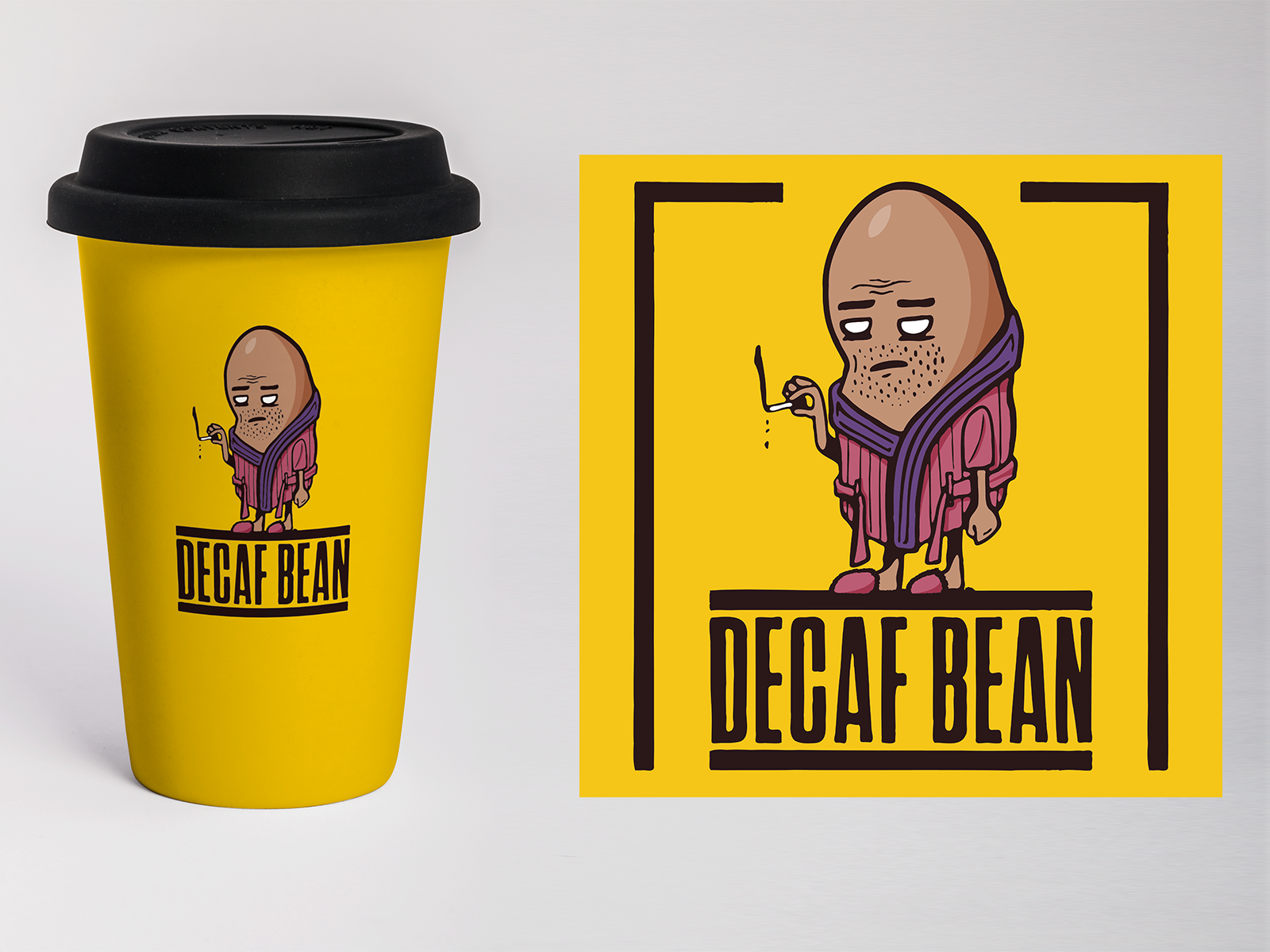 Decaf Bean by Alex Salas on Dribbble
