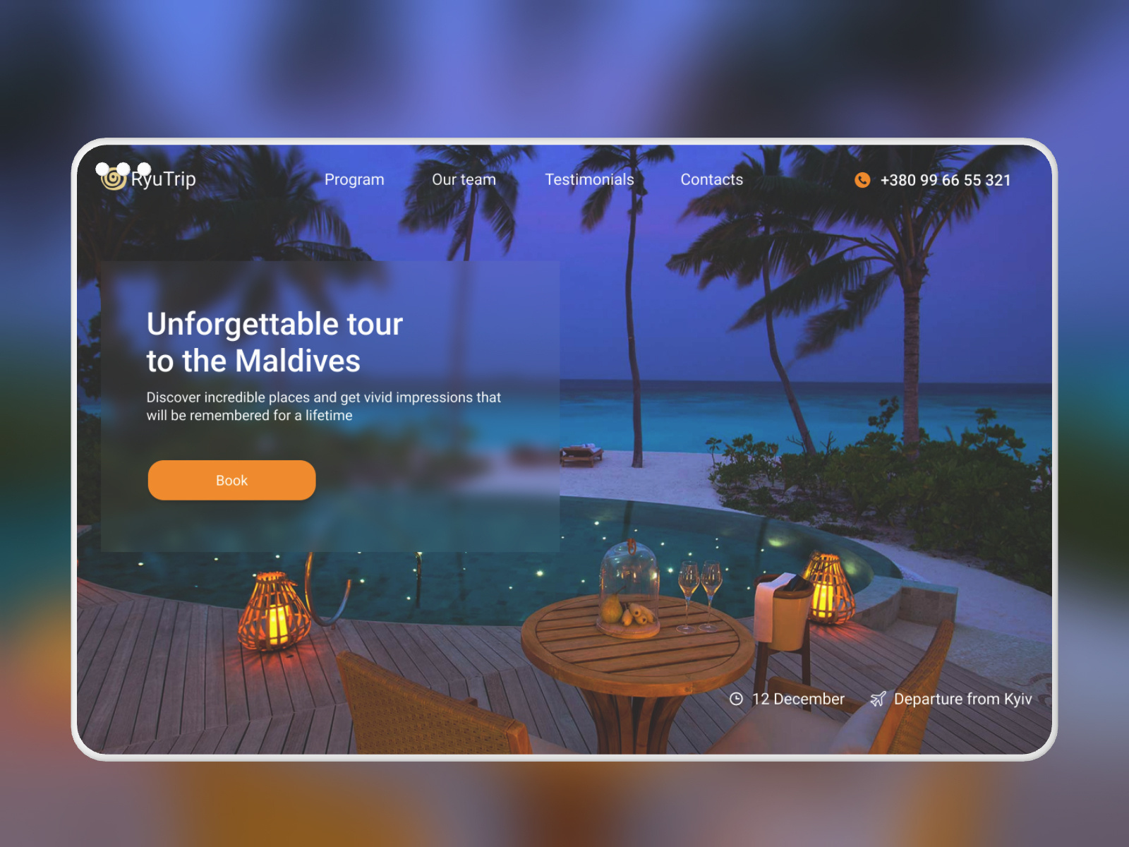 Tour to the Maldives by Anna Haiduk on Dribbble