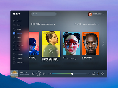 Music App by Moatasem Abbas Kharraz on Dribbble