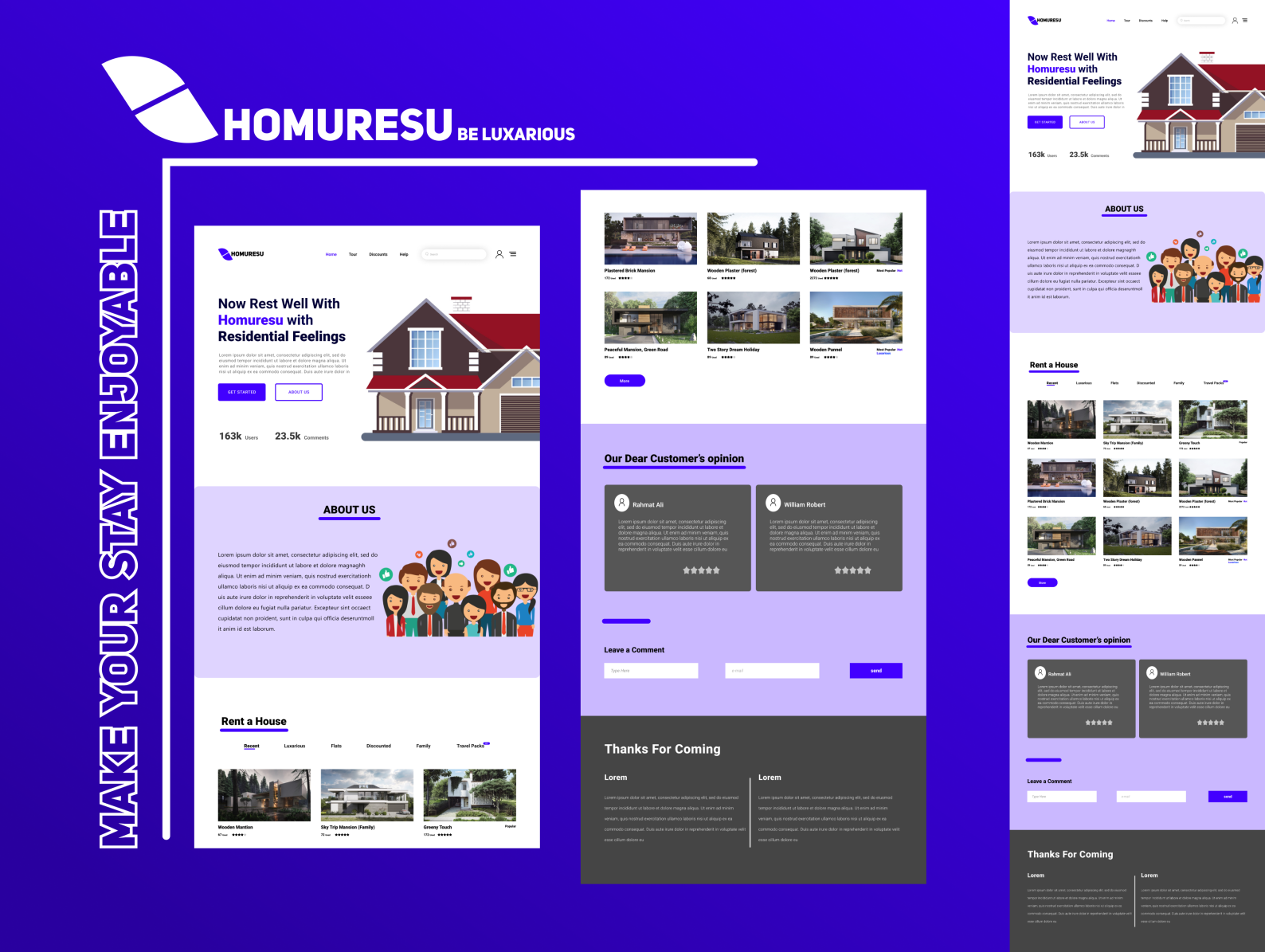 HOMURESU House Rental Website UI Design by STORM 82 on Dribbble