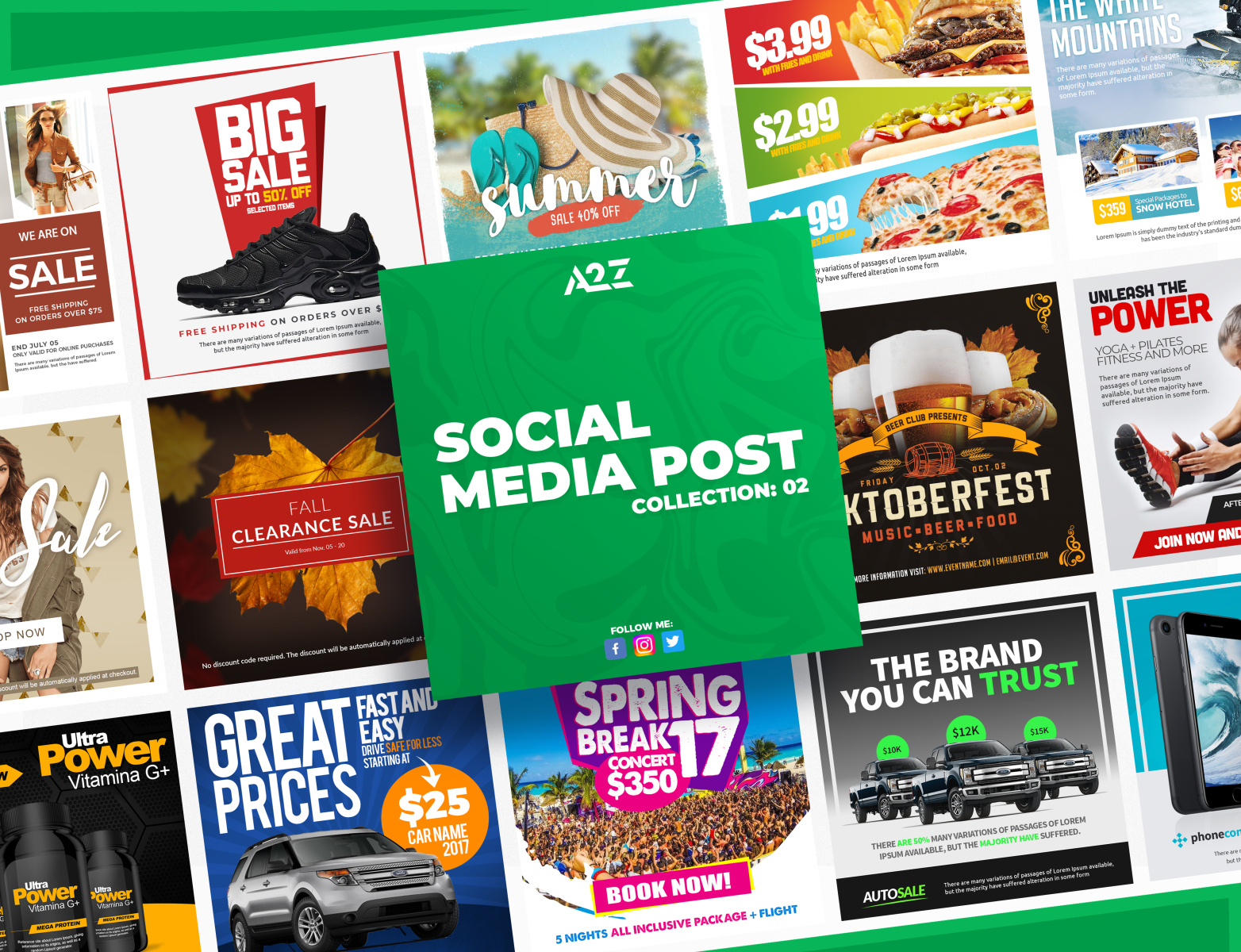 Social Media Post Collection: 02 by a2z designing on Dribbble