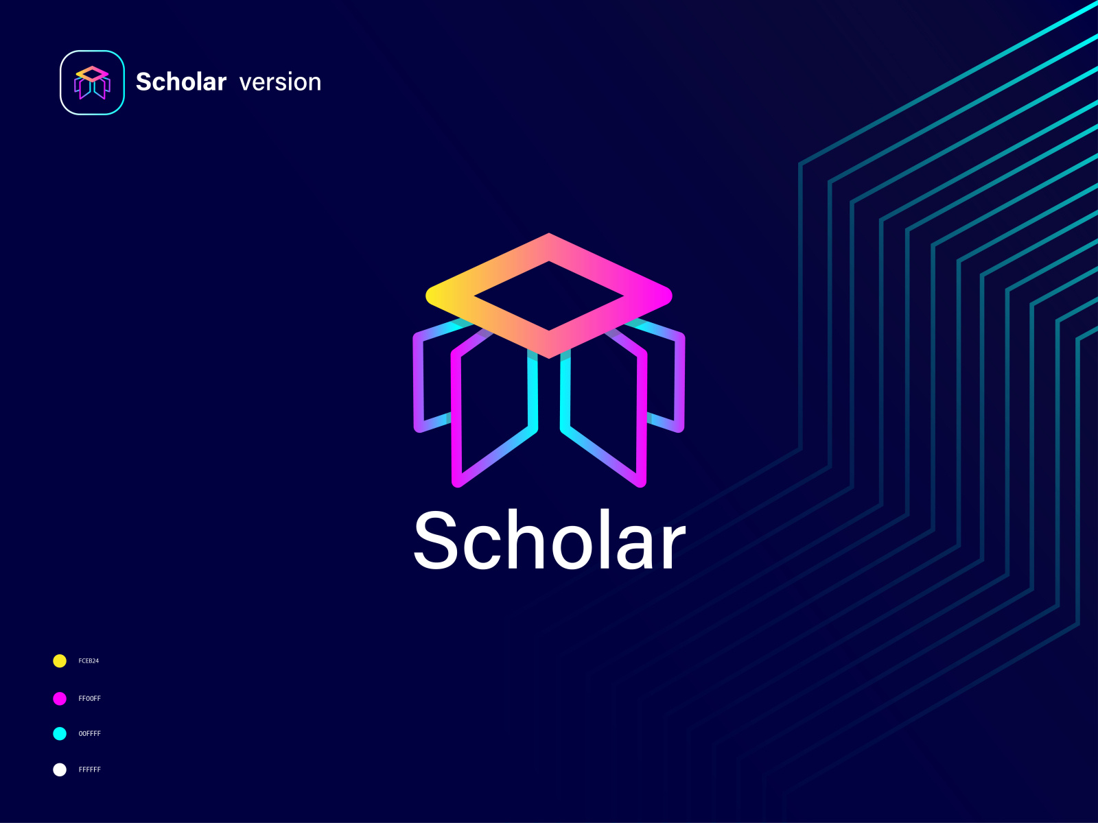 Scholar logo icon by Mir Ikbal hossen on Dribbble