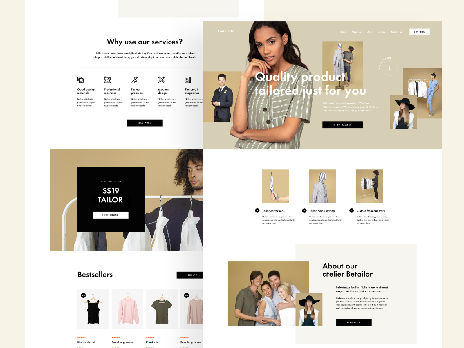 Tailoring - Website by Rafał Olbromski for Vision Trust on Dribbble