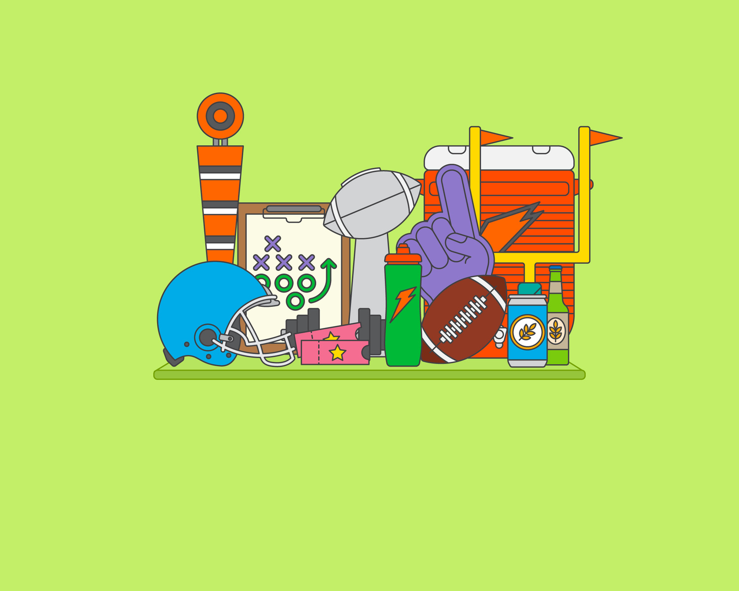 Flat Earth: Football by Adam Jeffers on Dribbble