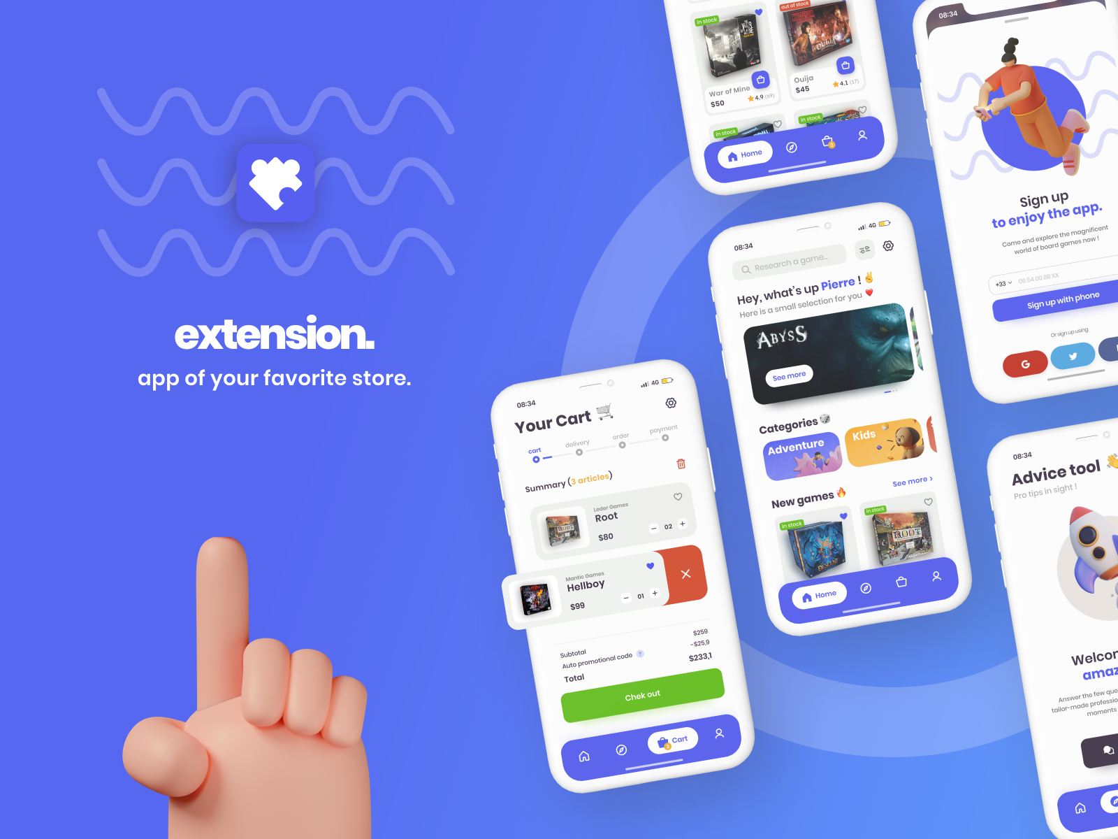 Extension - Mobile App - Ux/Ui - Case Study by Clément on Dribbble