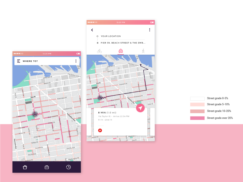 Wiggle Map UI by Aditi Khazanchi on Dribbble