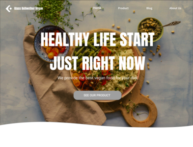 Landing Page for a Healthy Vegan Website by Amfri on Dribbble