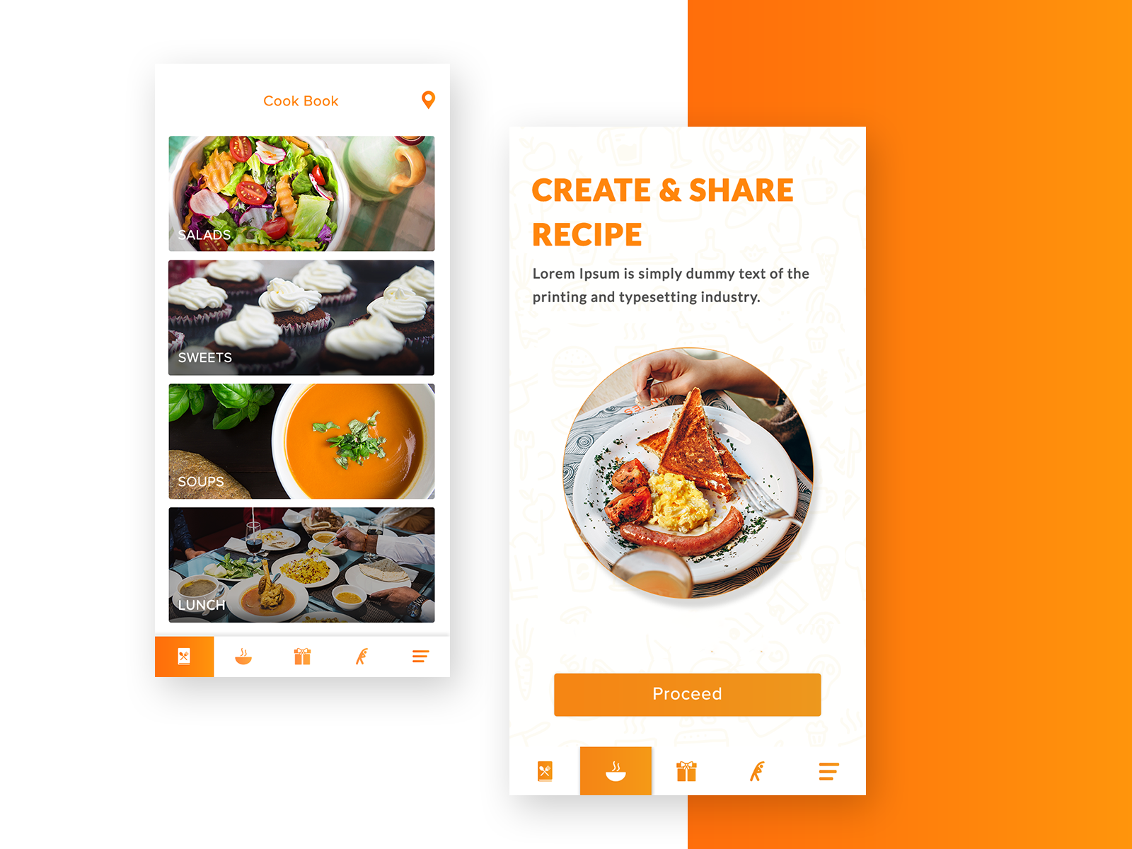 Food ! Food ! Food ! & Recipes by Techugo on Dribbble
