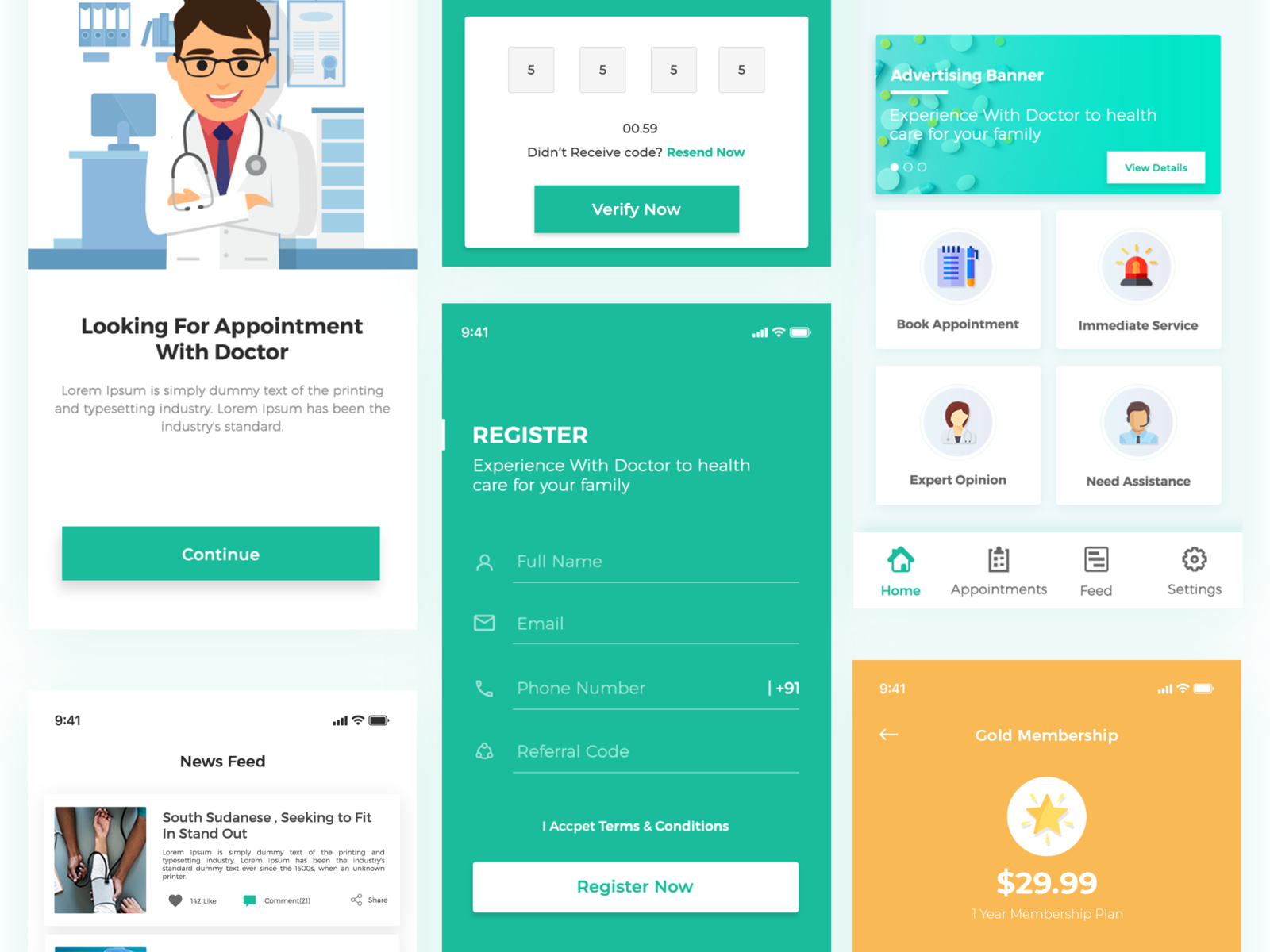 Doctor Appointment Application by Techugo on Dribbble